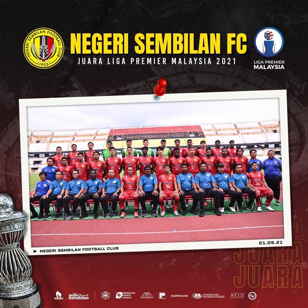 Negeri Sembilan juara Liga Premier 2021 - Football Tribe Malaysia